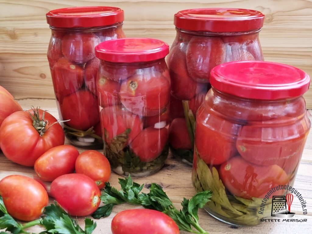 Roșii întregi în saramură pentru iarnă - Rețete pentru toate gusturile